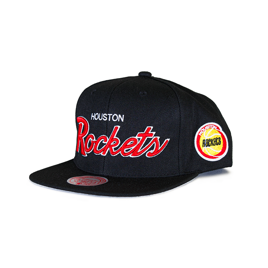 Mitchell & Ness Houston Rockets Script Snapback - Black – Capanova